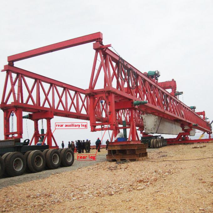 5m/Min Traveling 100T Concrete Box Girder Launcher Crane