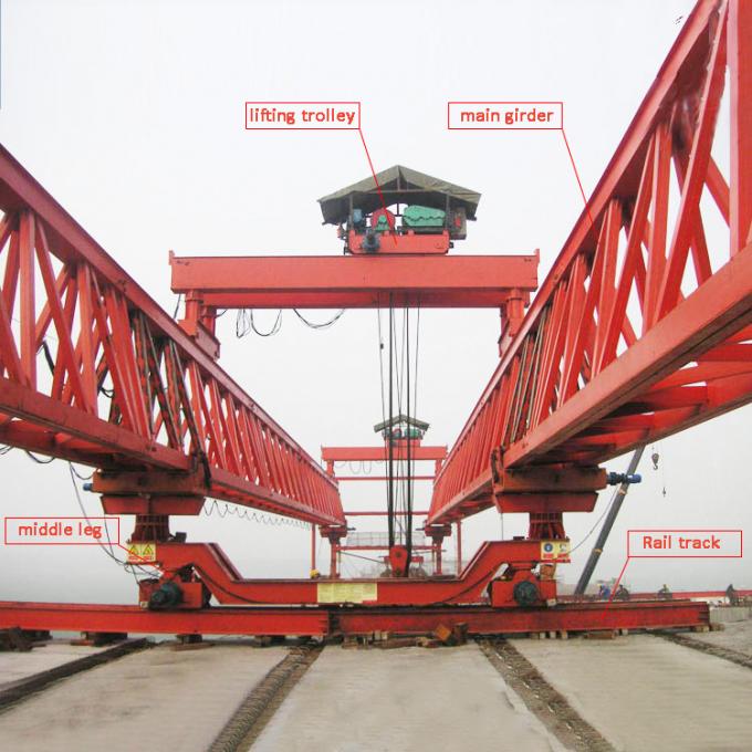 Highway Bridge Construction Concrete Launcher Crane 500kn Lifting