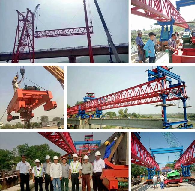 Truss Type Launching Crane Bridge Girder Erection Machine Heavy ...