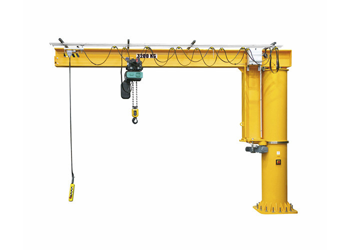 Heavy Duty Jib Crane Column Mounted Type With Electric Hoist & Remote ...