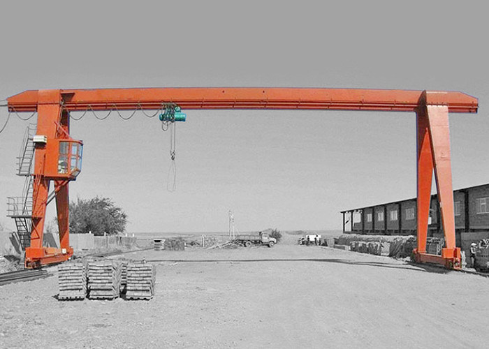 32 Ton Single Beam Gantry Crane / Lift MH Box Type With Electric Hoist